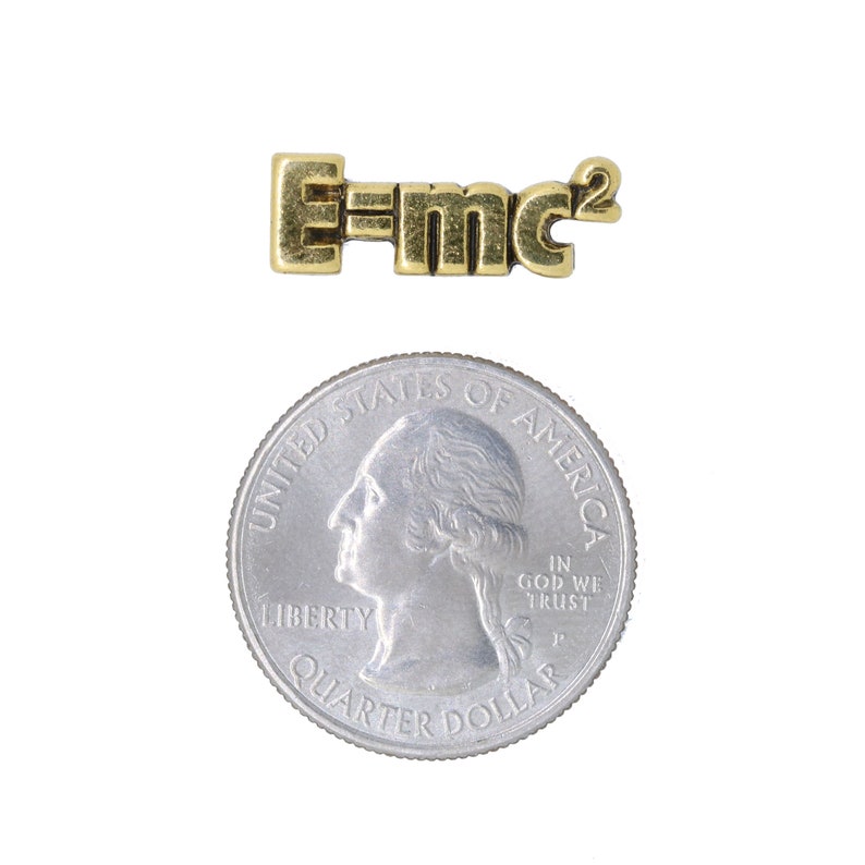 E=mc2-cc211g Mass Energy Equivalence Equation Pewter Pin- Einstein ...