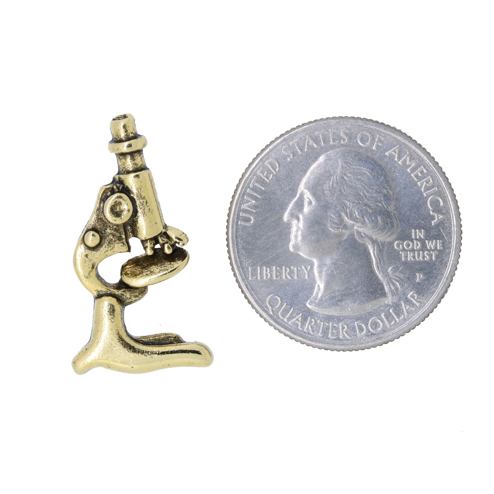 Gold Microscope Lapel Pin CC166G Science and Lab Pins for - Etsy