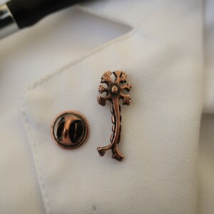 Neuron Copper Dipped Pewter Lapel Pin- CC392C- Medical and Neurology ...