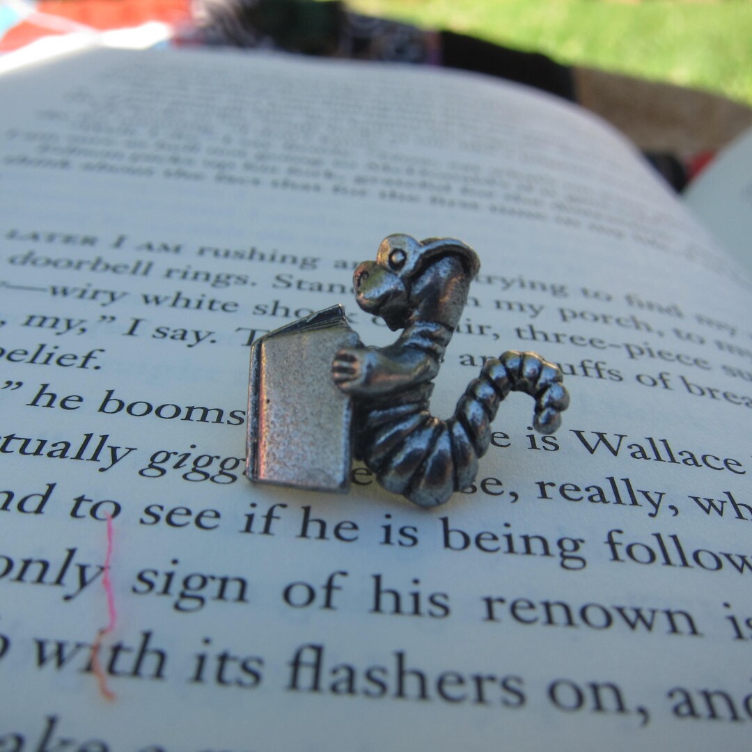 Bookworm Lapel Pin- CC445- Reading, Literature, and Education Pins for ...