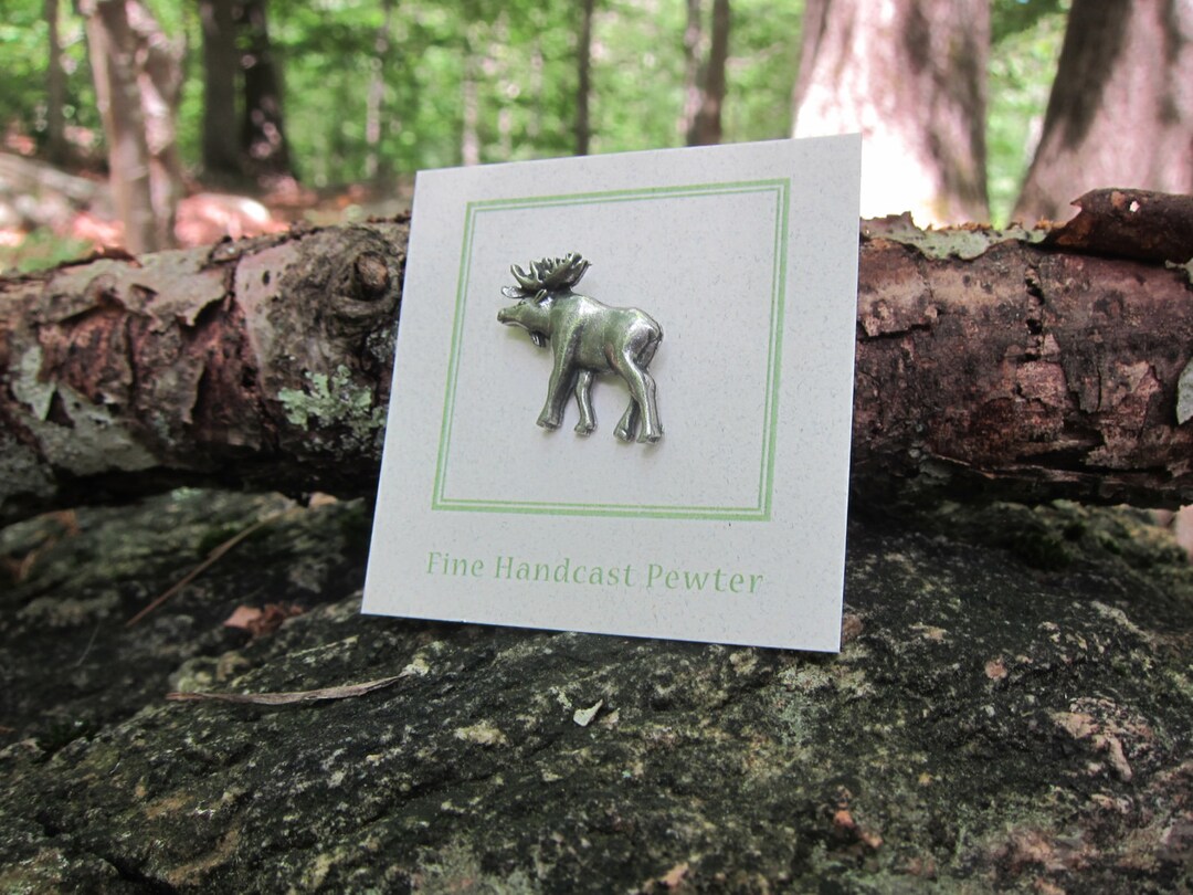 Moose Lapel Pin - CC131- Moose, Elk, Nature, Wildlife, and Woodland ...