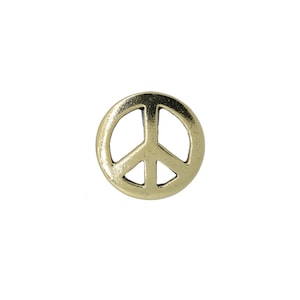 Gold Peace Sign Lapel Pin- CC370G- Peace, Peace Symbol, Love, and ...