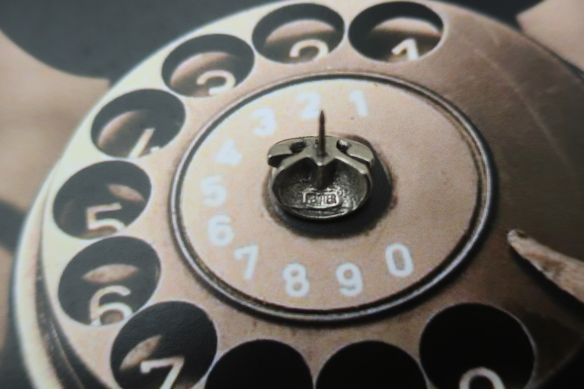 Telephone Lapel Pin CC230 Telephone Phone and - Etsy