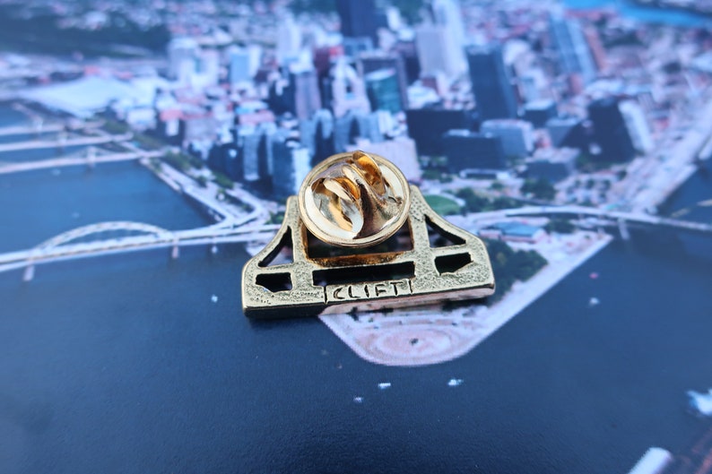 Gold Bridge Lapel Pin CC576G Bridge Engineering and - Etsy