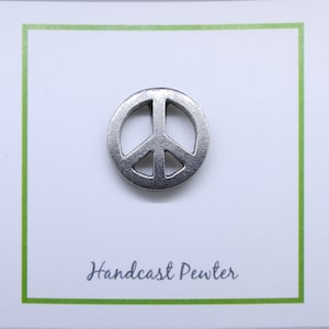 Peace Sign Lapel Pin - CC370- Peace, Hippie, Anti-war, Civil Rights ...