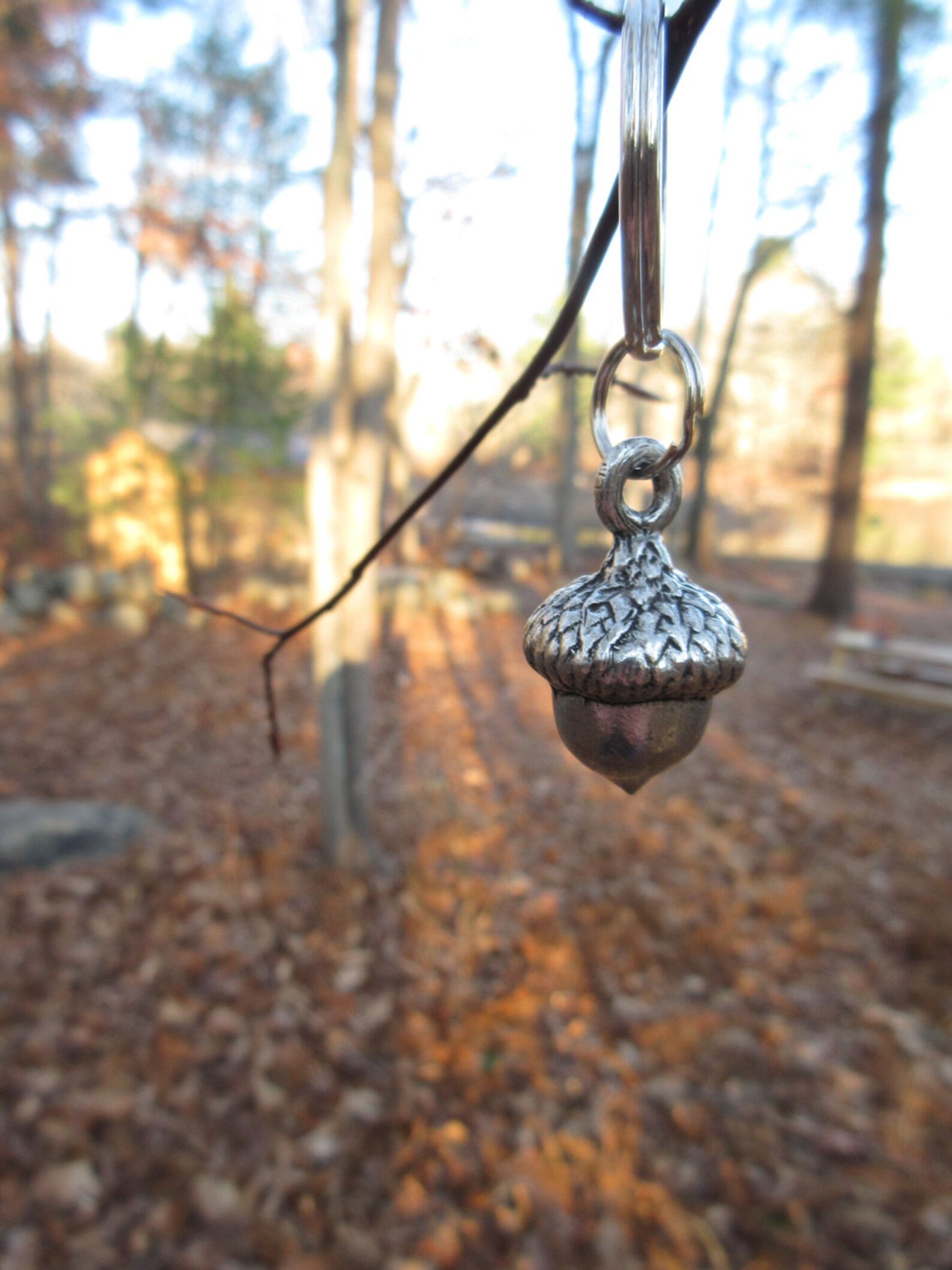 Acorn Keychain- K138- Fall Accessories- Fall Keyring- Acorn Things - Etsy