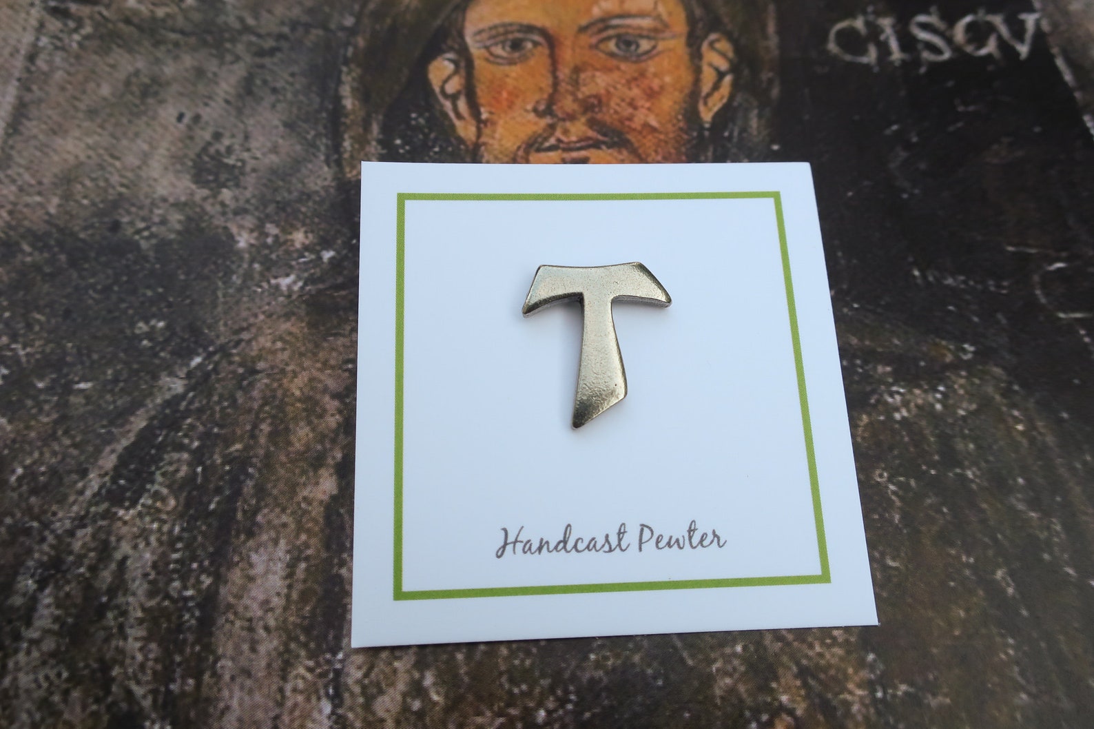 Franciscan Tau Symbol Pewter Lapel Pin- CC673- Franciscan Coat of Arms ...