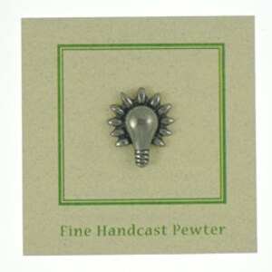 Lightbulb Lapel Pin - CC164- Electric, Electricity, Bright Idea, Idea ...