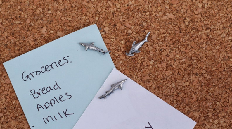 Shark Pushpins- Home Office- Shark Week, Marine Biology, Aquarium, and ...