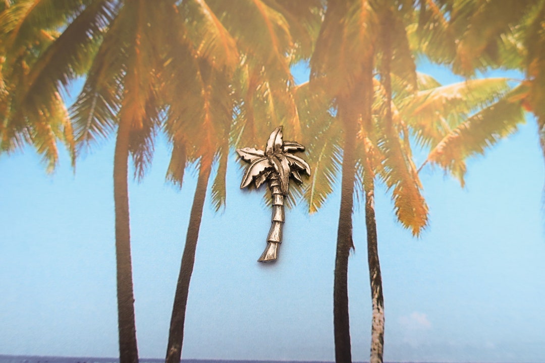 Palm Tree Lapel Pin - CC551- Coconut Tree, Tropical, Trees, Coconuts ...