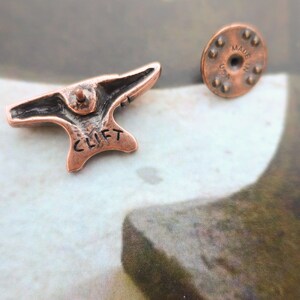 Anvil Copper Dipped Pewter Lapel Pin- CC459C- Metalworking, Blacksmith ...