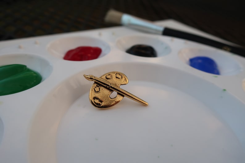 Artist Palette Lapel Pin CC334G Art Paint Painting | Etsy