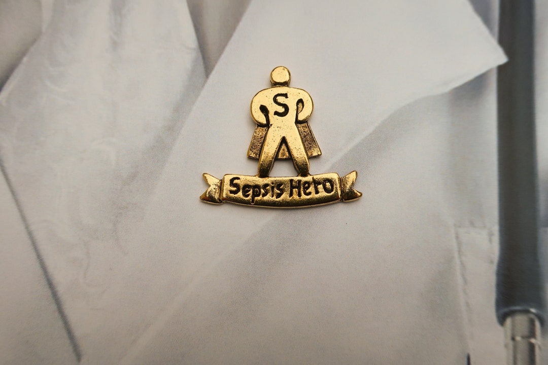 Sepsis Hero Gold Dipped Pewter Lapel Pin- CC677G- Recognizing the ...