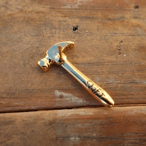 Gold Hammer Lapel Pin-cc170g- Handy Man, Construction, and Tool Pins - Etsy