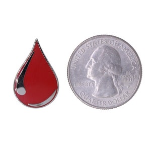Blood Drop Enamel Lapel Pin- EP123- Hematologists, Blood Donors, and ...