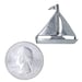 Sailboat Lapel Pin Pewter Silver 1 X 1 and 1/16 - Etsy