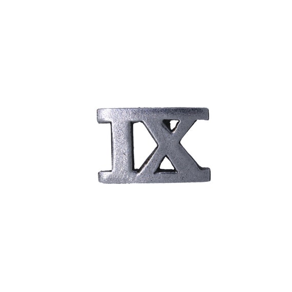 IX Pewter Lapel Pin Cc609-ix-roman Numerals 9 9th Ancient | Etsy