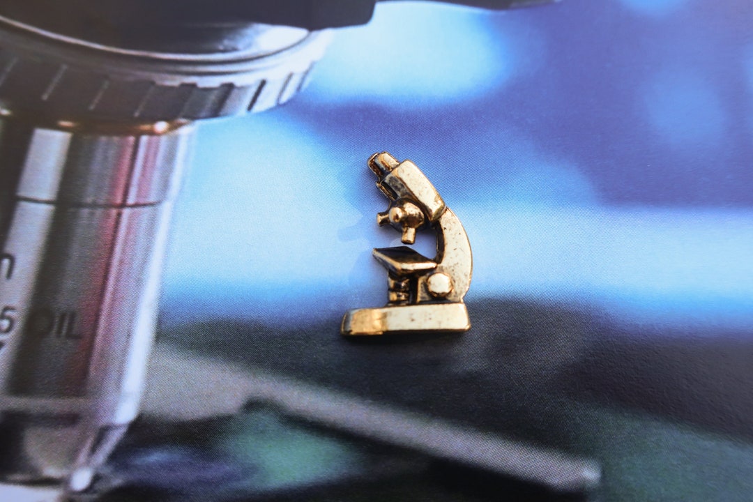 Stereo Microscope Gold Dipped Pewter Lapel Pin - CC384G- Science ...