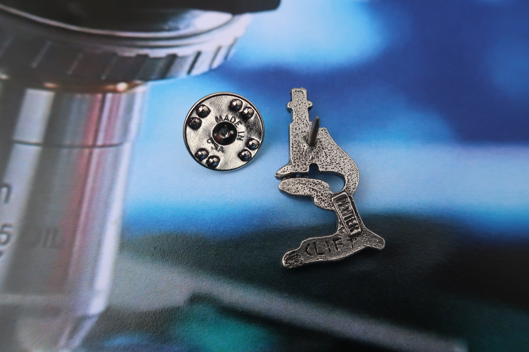 Microscope Lapel Pin CC166 Science and Lab Pins for - Etsy Ireland