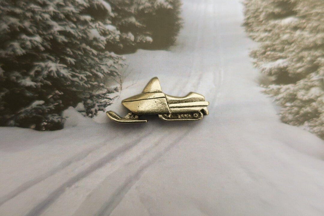 Snowmobile Lapel Pin - CC358- Snowmobile, Snow, Winter, Snowmachine ...