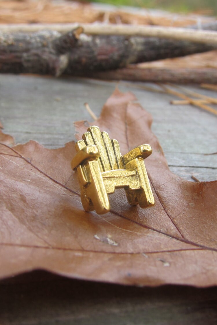 Gold Adirondack Lapel Pin-cc361g Adirondack Camping Chairs - Etsy