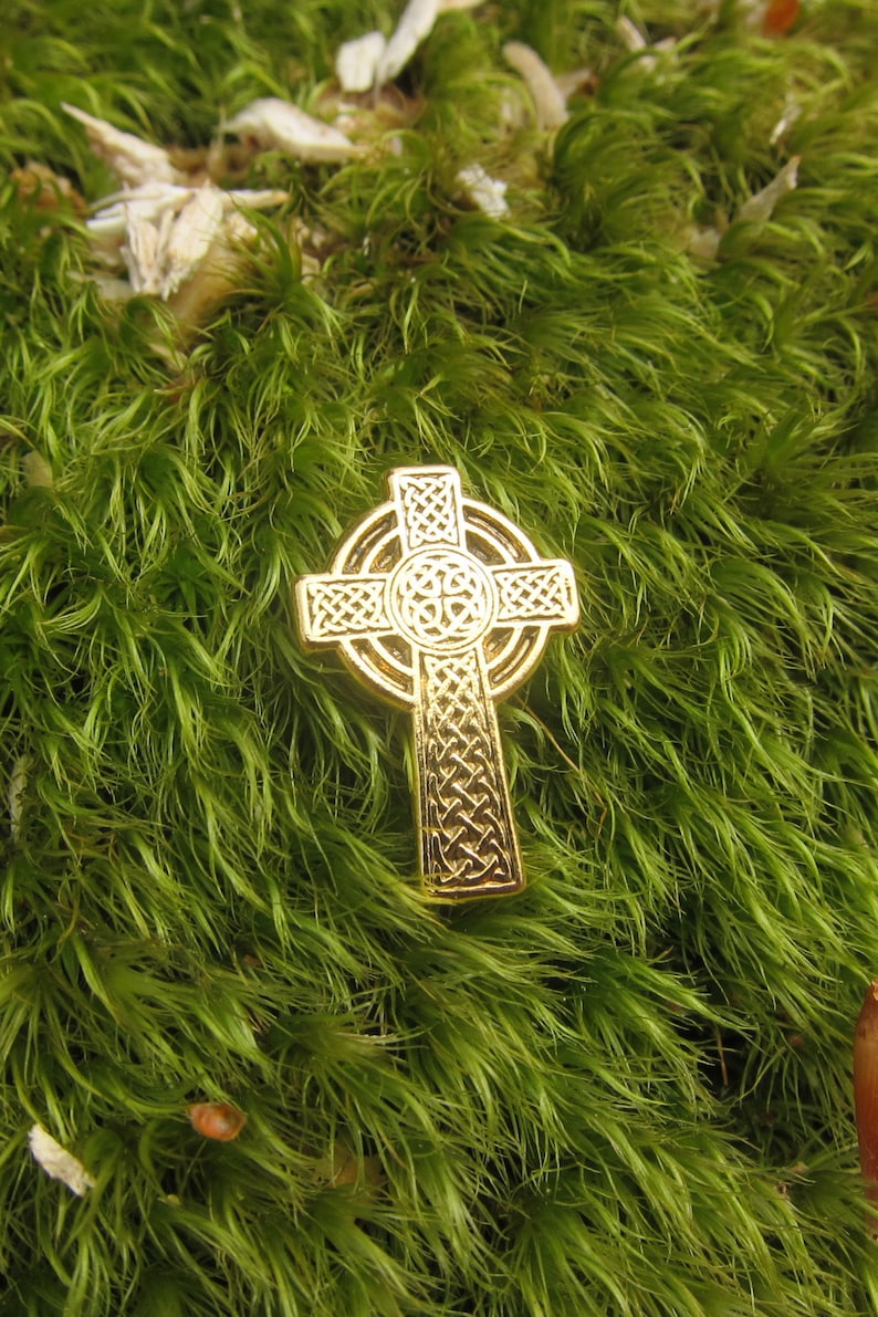 Gold Celtic Cross Lapel Pin-CC512G Celtic Irish Gaelic and | Etsy