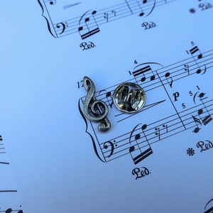G-clef Lapel Pin-cc333- Music Pins- Music Teacher Pins- Treble Clef - Etsy