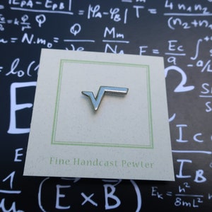 Radical Lapel Pin - CC368- Math and Teacher Pins and Gifts - Etsy