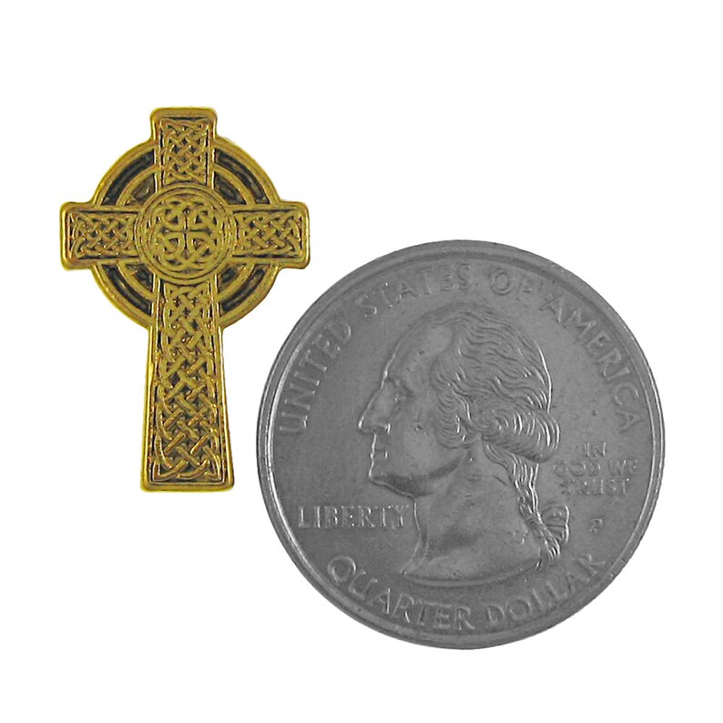 Gold Celtic Cross Lapel Pin-CC512G Celtic Irish Gaelic and | Etsy