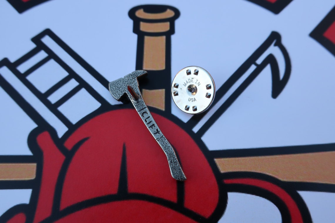 Fireman's Axe Pewter Lapel Pin CC462 Fireman Fire - Etsy