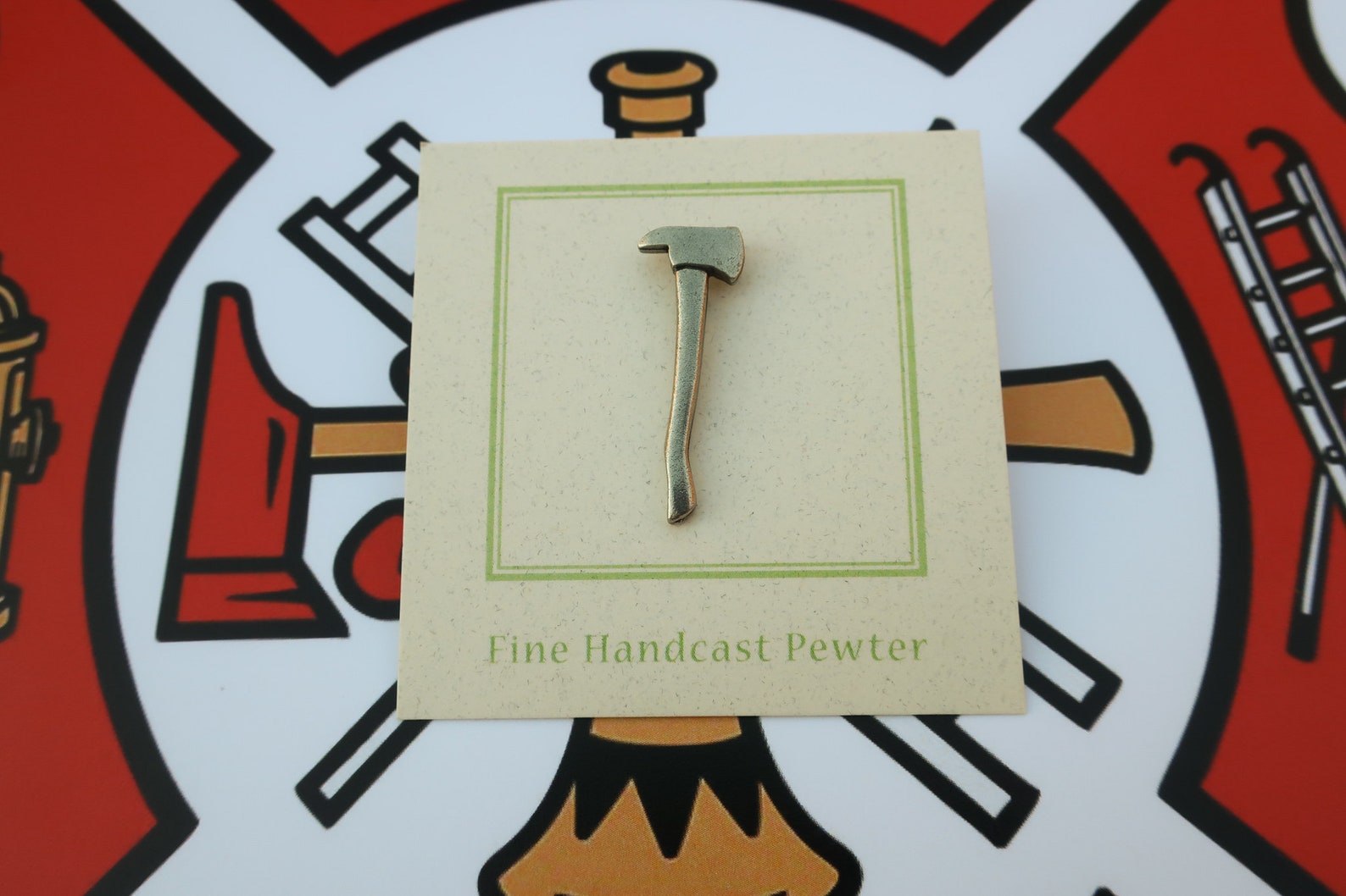 Fireman's Axe Pewter Lapel Pin CC462 Fireman Fire - Etsy