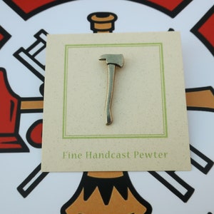 Fireman's Axe Pewter Lapel Pin- CC462- Fireman, Fire Fighters, and ...