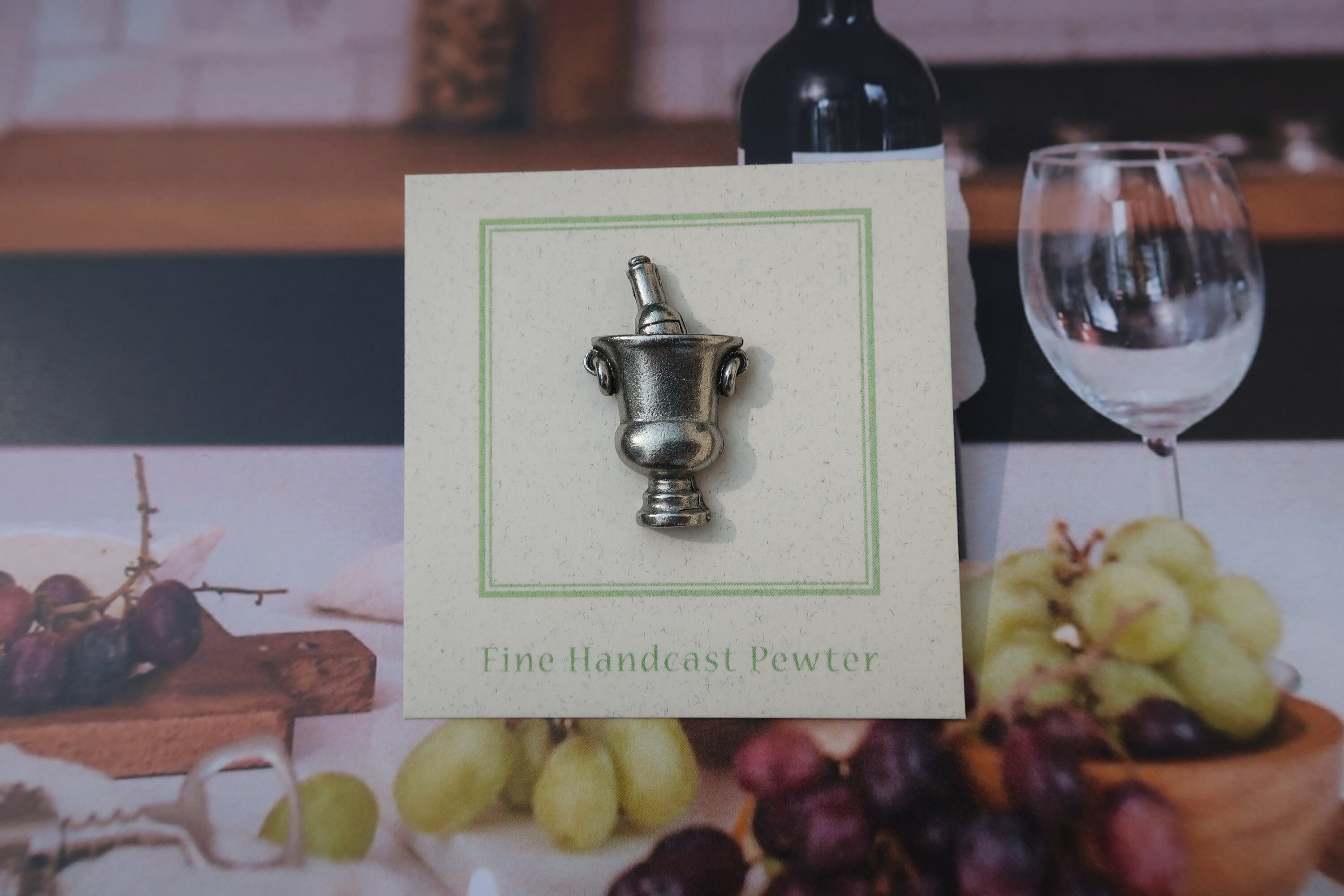 Chilled Wine Lapel Pin - CC265- Wine Bucket, Wine, Vineyard, and Winery ...