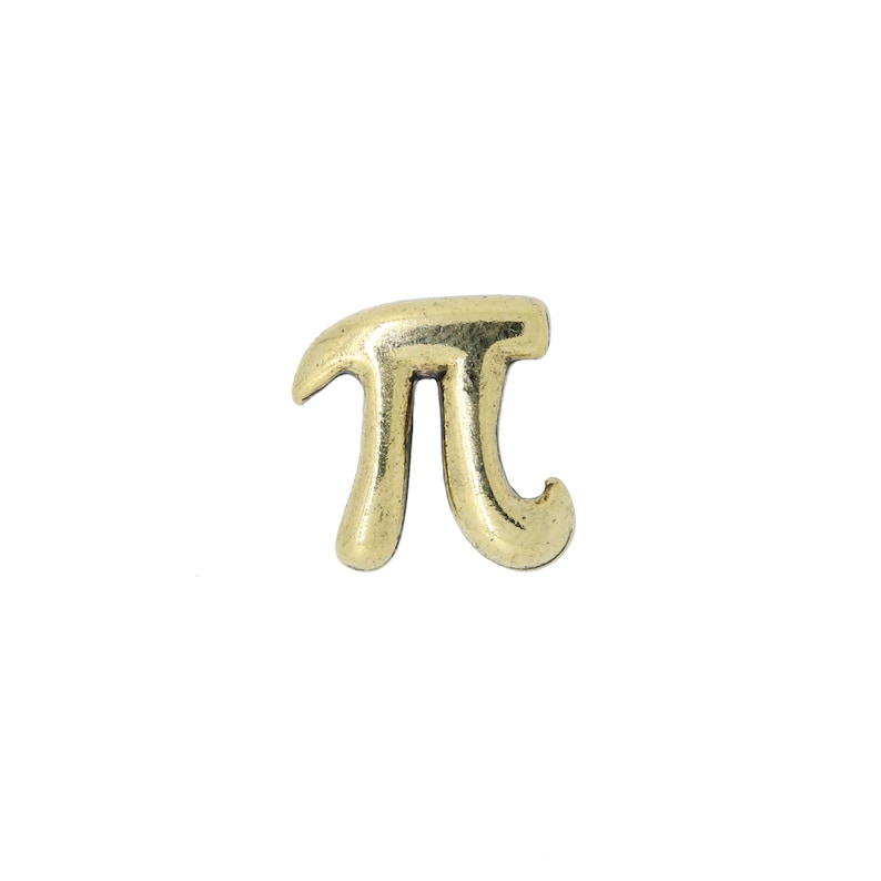 Gold Pi Lapel Pin- CC295G- Math Pins for Mathematicians, Math Teachers ...
