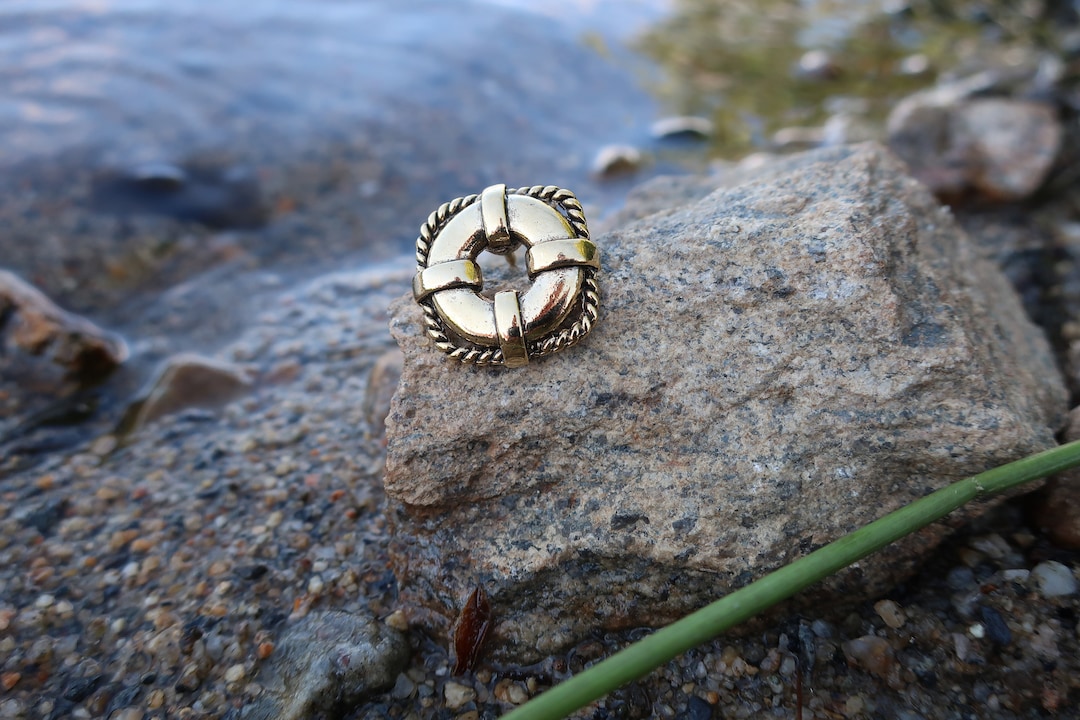 Gold Life Preserver Lapel Pin- CC435G- Water Safety, Flotation Device ...