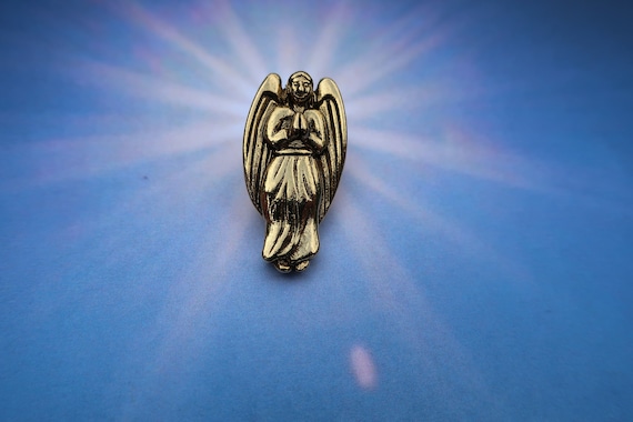 Classic Gold Angel Lapel Pin-CC509G Angel Angelic Memorial | Etsy