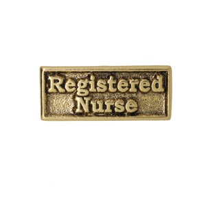 Registered Nurse Gold Lapel Pin- CC663G- Nursing Pins and Gifts- RN ...