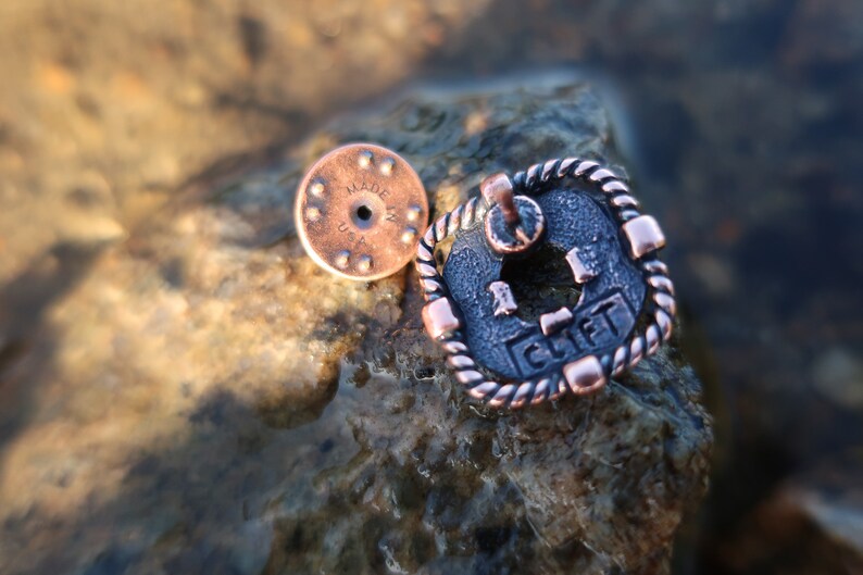 Life Preserver Copper Dipped Pewter Lapel Pin- CC435C- Rescue ...