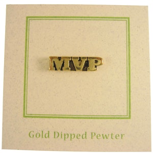MVP Gold Dipped Pewter Lapel Pin- Cc423g-most Valuable Player, Awards ...