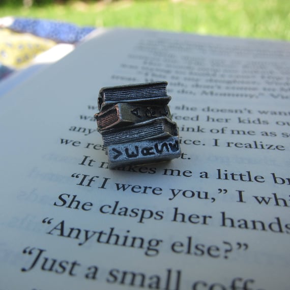 Stack of Books Lapel Pin CC444 Reading Literature and | Etsy