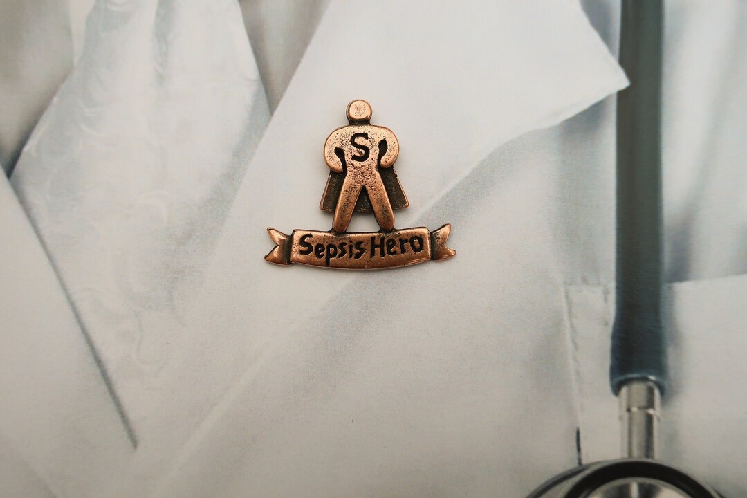 Sepsis Hero Copper Lapel Pin- CC677C- Recognizing the Symptoms of ...