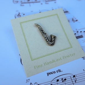 Saxophone Lapel Pin - CC332- Music, Musical Instruments, Jazz Pins ...