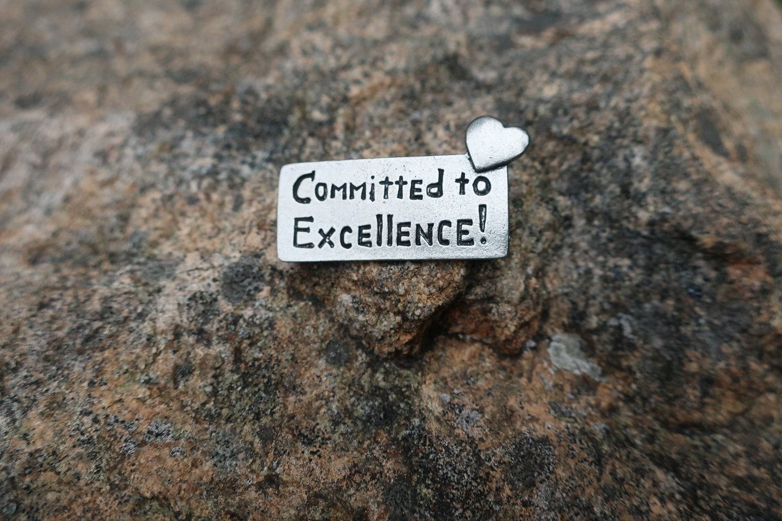 Committed to Excellence Pewter Lapel Pin CC610 Commitment | Etsy