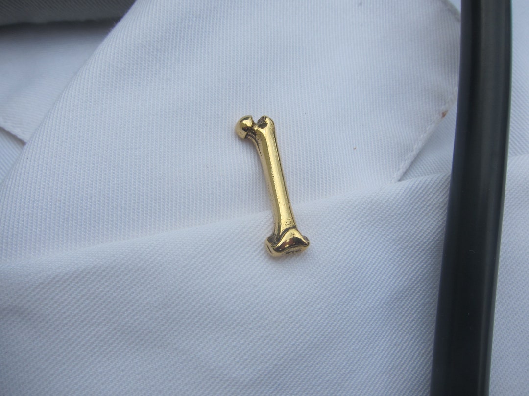 Gold Femur Lapel Pin- CC510G- Anatomy and Anatomical Pins- Leg Bone ...