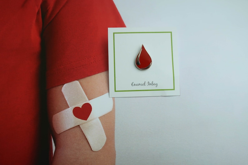 Blood Drop Enamel Lapel Pin EP123 Hematologists Blood - Etsy