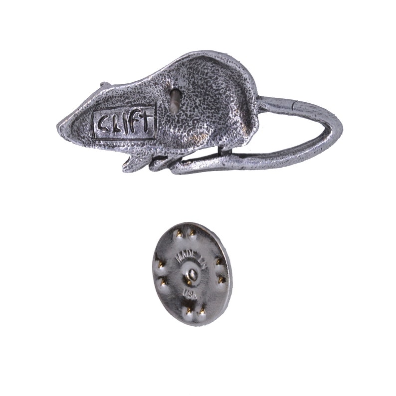 Rat Pewter Lapel Pin- CC720- Rat, Mouse, Mice, and Animal Lapel Pins - Etsy