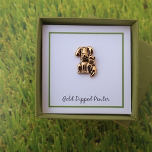 Dog and Cat Gold Dipped Pewter Lapel Pin - CC382G- Pet, Pet Adoption ...