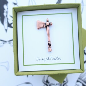 Tomahawk Copper Dipped Pewter Lapel Pin - CC341C- Hatchet, Tomahawk ...