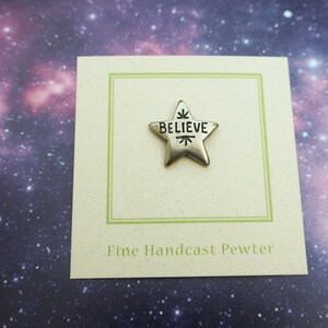 Believe Star Lapel Pin- CC513- Believe, Star, Motivational Pins - Etsy