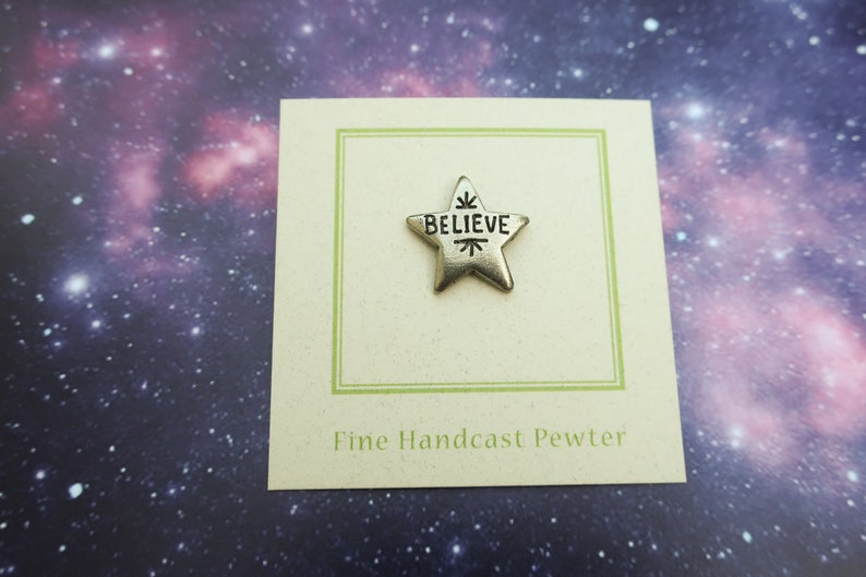 Believe Star Lapel Pin- CC513- Believe, Star, Motivational Pins - Etsy